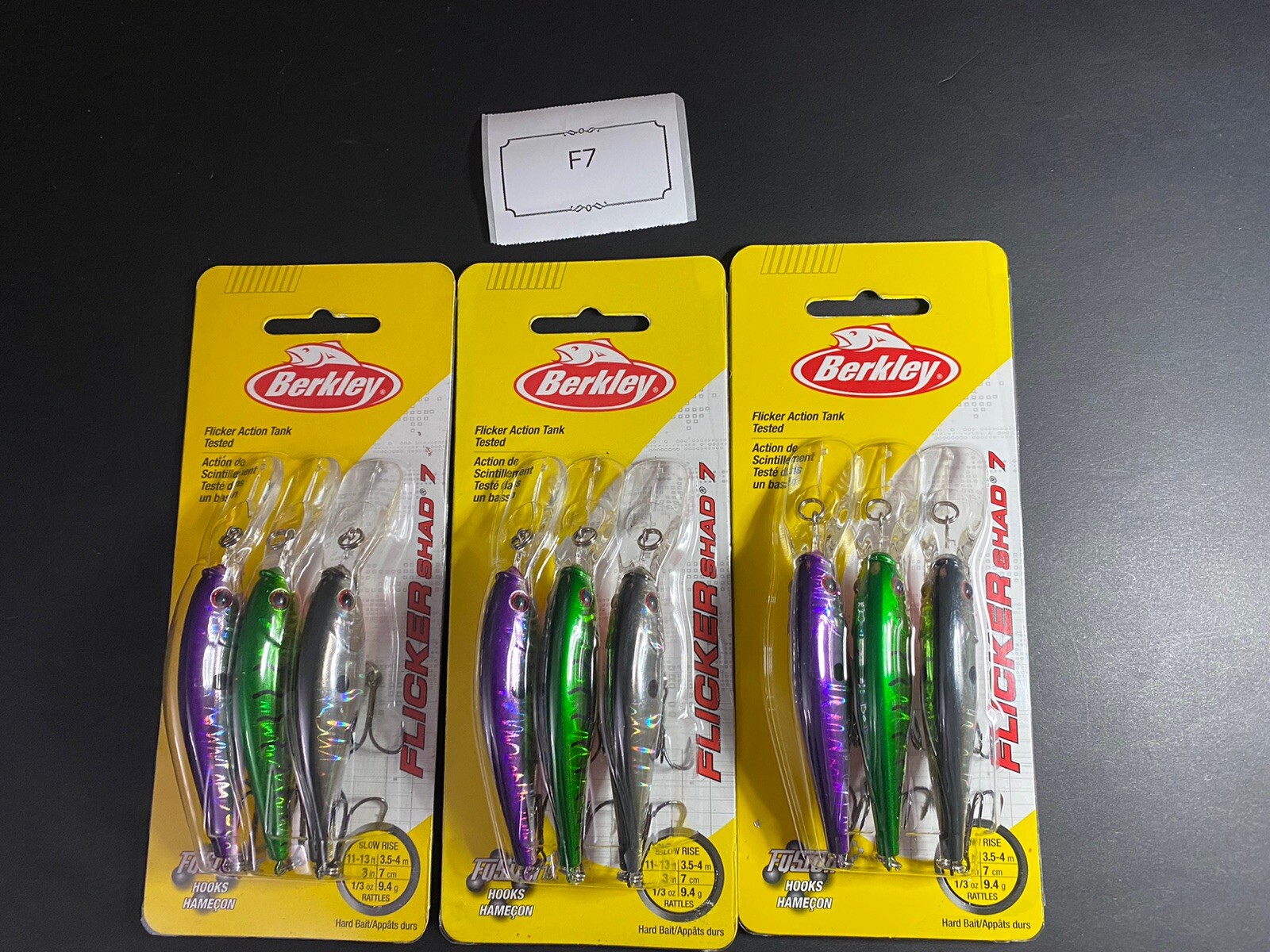 Berkley Flicker Shad size 7 rattle 3" 1/3oz. (LOT OF 3) | eBay
