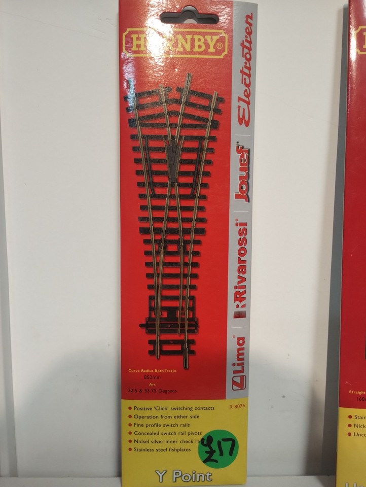 Hornby OO Gauge Set Track Short Radius Points/ Y Points/ Cossover and ...