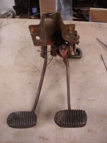 1957 Chevrolet Brake & Clutch Pedal Assembly & Switch & Brake Pushrod ...