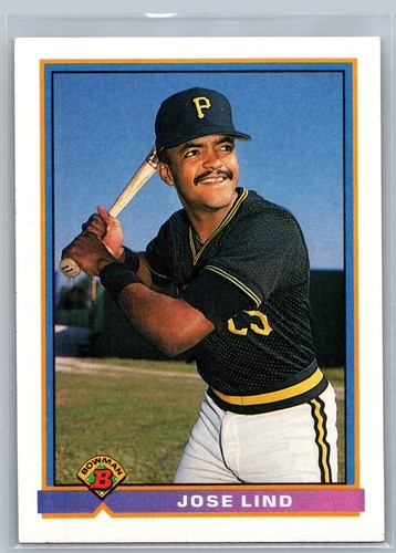 1991 TOPPS BOWMAN CARD # 530 Jose Lind - Pittsburgh Pirates | eBay