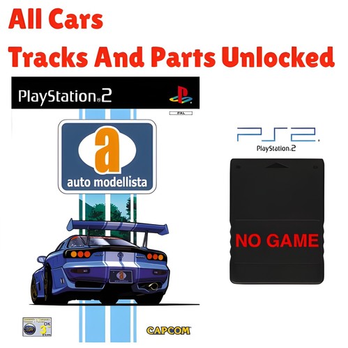 Auto Modellista for Sony Playstation 2 PS2 PAL Memory Card Cheat Cars ...