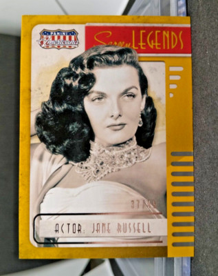 2015 PANINI AMERICANA - SCREEN LEGENDS GOLD - Actor Jane Russell 37/49 ...
