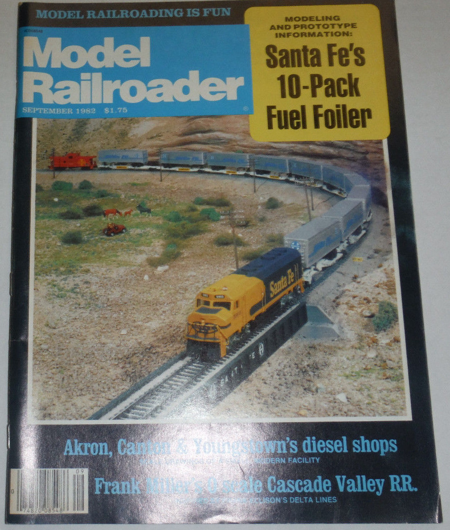 Model Railroader Magazine Santa Fe's 10-Pack Fuel Foiler September 1982 ...