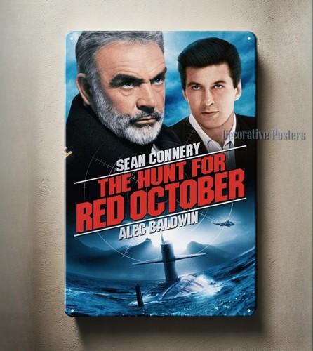 Plaque de collection La chasse à l'octobre rouge affiche en métal ...