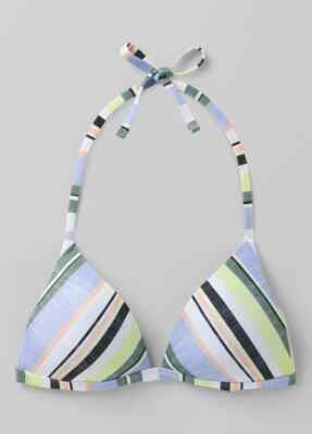 Prana Women Lexie Top + Marta Bottom Bikini (S) Morning Glory Stripe ...