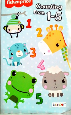Fisher Price Counting from 1-5 Children's Board Book Math Pre-K NEW! | eBay
