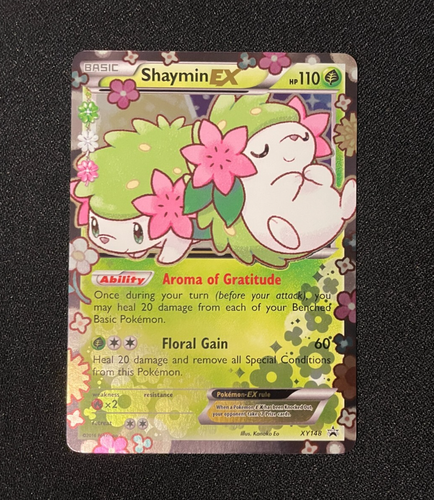 Shaymin EX - XY148 - Generations Pokemon TCG Black Star Promo Holo ...