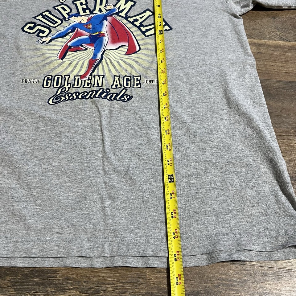 Vintage SUPERMAN T-Shirt Mens Size L Large Classic DC Comics 90s Tee ...