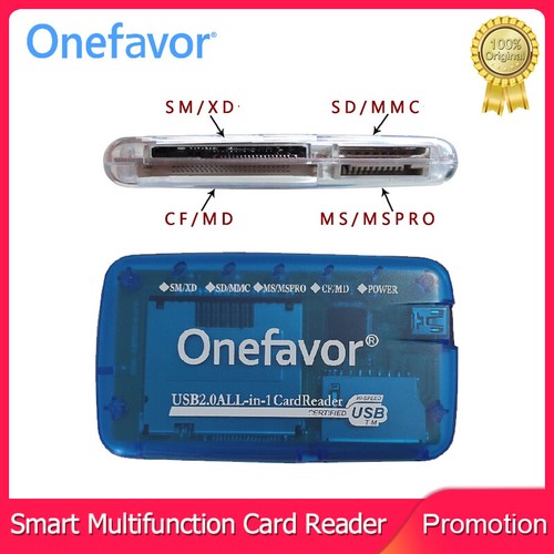 Intelligent multi-functional card reader USB 2.0 for SM CF SD XD MMC MS ...
