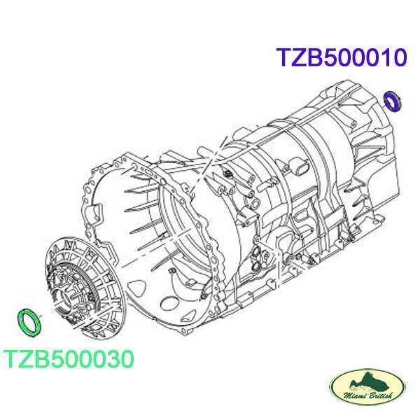 LAND ROVER A/T FRONT & REAR SEAL SET SPORT LR3 LR4 RANGE TZB500010 ...