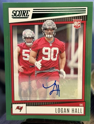 Logan Hall 2-ROOKIE AUTOGRAPHS 2022 Score Blue Artist’s Proof 17/35 ...