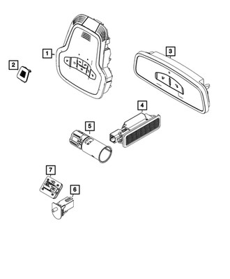 Genuine Mopar Overhead Console 7TB26LXHAA | eBay