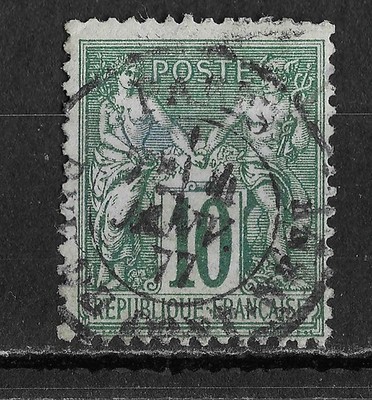 RARE TRES BEAU SAGE N/U YetT N°76 OBLITERE CACHET A DATE COTE 325€ | eBay