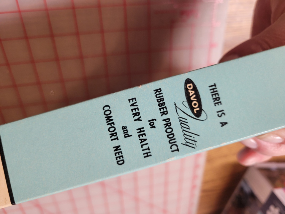 Vintage Davol #10 Comfy 2 Quart Hot Water Bottle 40's 50's Original Box ...