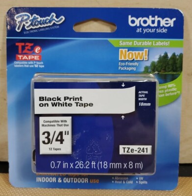Brother P-Touch TZ-241 Tape TZ241/ Ptouch Tape TZE241 TZe-241 *Genuine ...