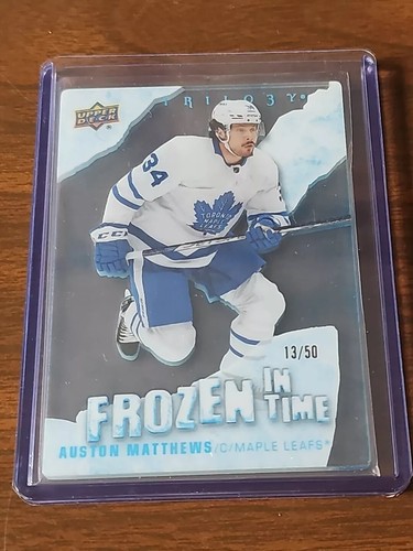 Auston Matthews 2022-23 Upper Deck Trilogy Frozen In Time 13/50 #FT-AM ...
