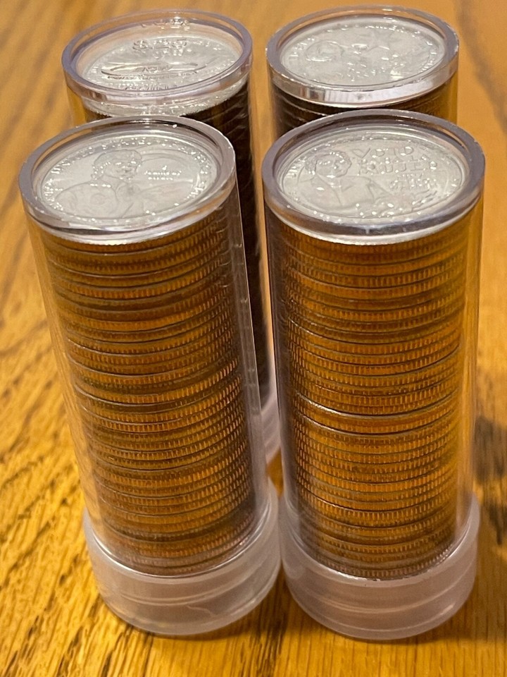 Rolls of 40 Quarters - Sally Ride—Wilma Mankiller—Nina Otero-Warren ...
