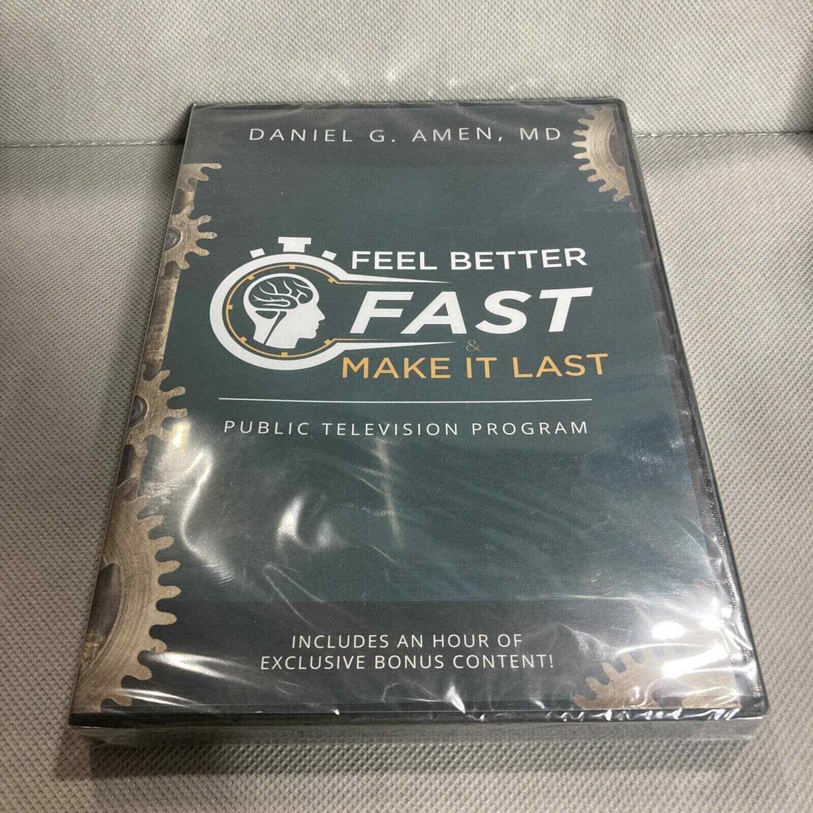 Feel Better Fast and Make It Last by Daniel G. Amen (2019, DVD) for ...