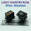 1pc LIGHT COUNTRY R19A 250V 6A T85 u Rocker Switch 3 Pins 3 Positions ...