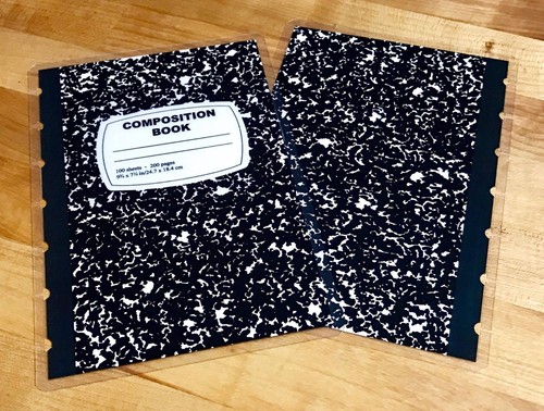 Composition Book Front and Back Cover Set for use with the MINI Happy ...