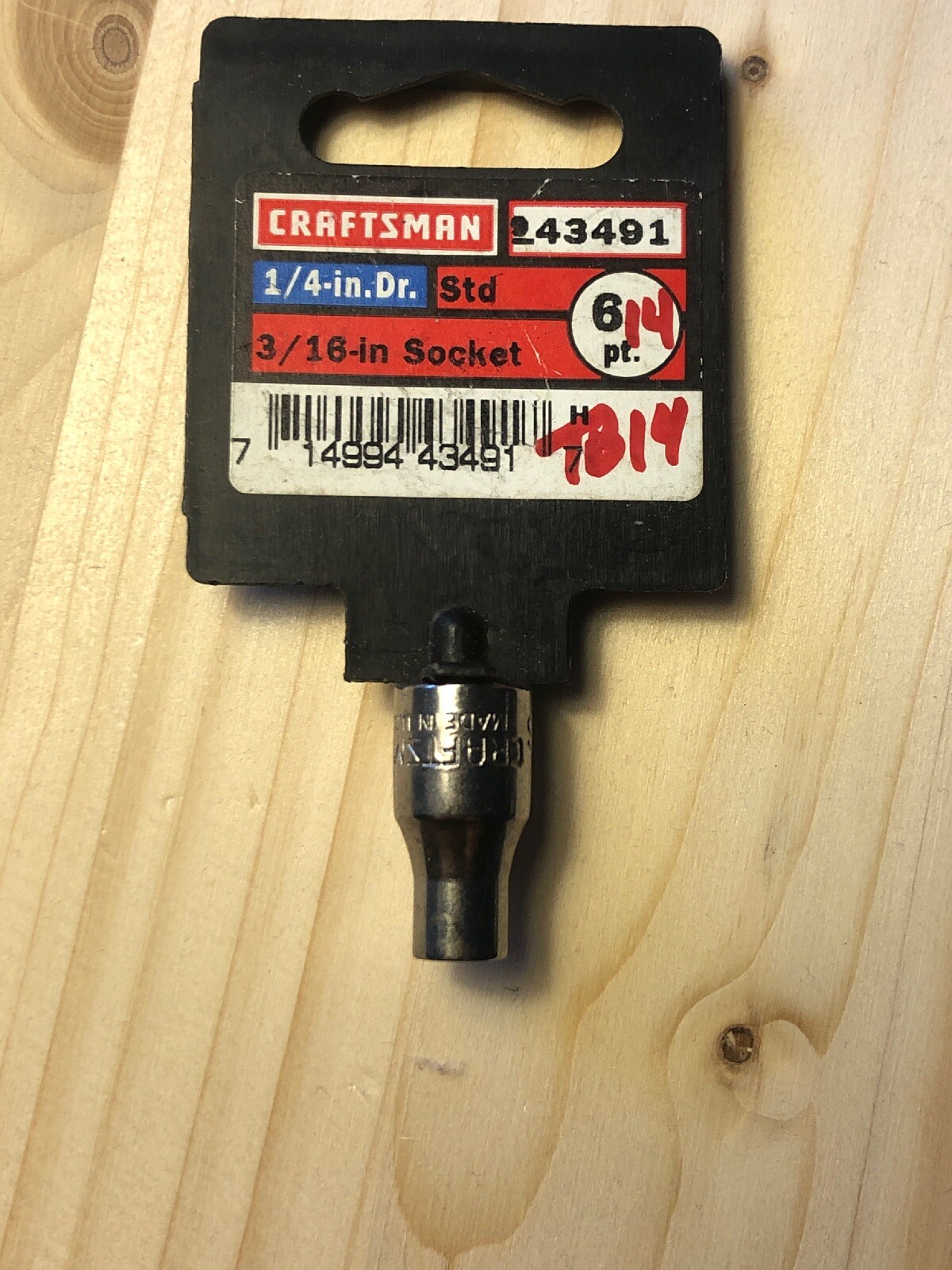 Craftsman USA 43491 3/16" 6pt 1/4" Drive Socket A663 for sale online | eBay