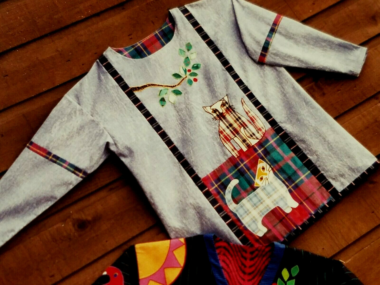 Color Me Cats TOP CAT JACKET 3 designs fabric pattern XS-XL 6-22 ...