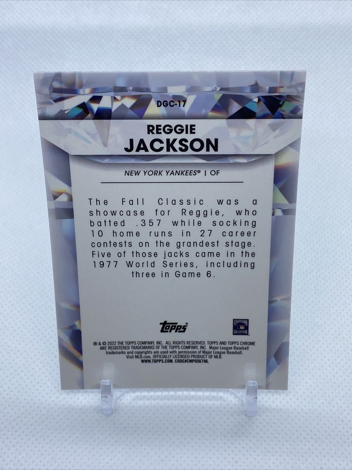 2022 Topps Chrome Update Diamond Greats Reggie Jackson DGC-17 New York ...