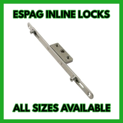 INLINE ESPAG UPVC PVC Window Lock Gearbox Mechanism Flat Rail Bar Rod ...