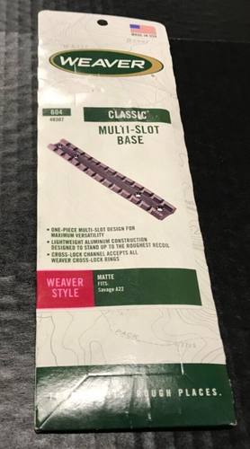 New Weaver Classic Multi-Slot Base #48307 - Matte - Fits Savage A22 | eBay