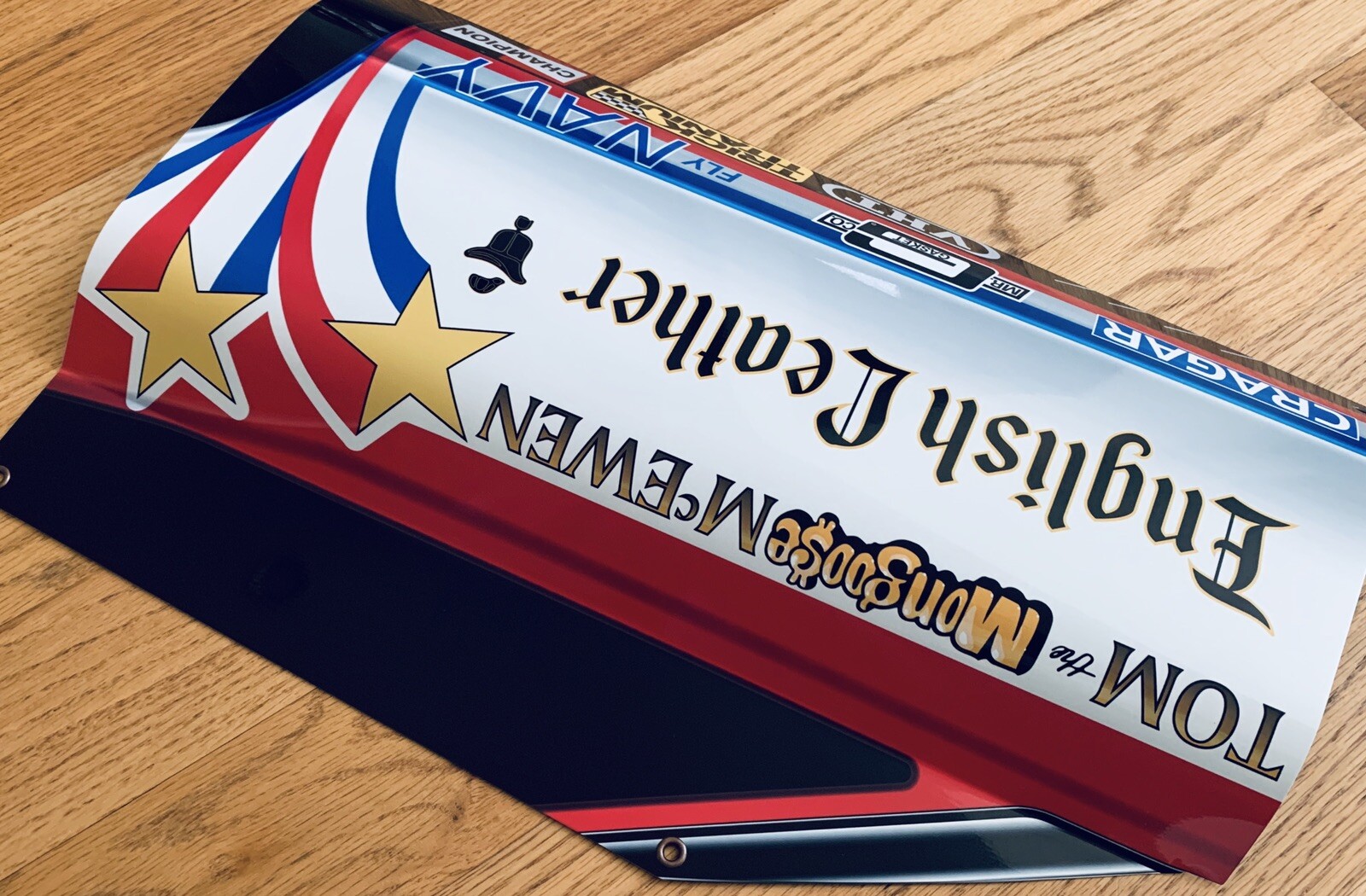 WOW!!!Curved Mongoose RACE CAR DRAG RACING Door Style Sign Funny Car ...