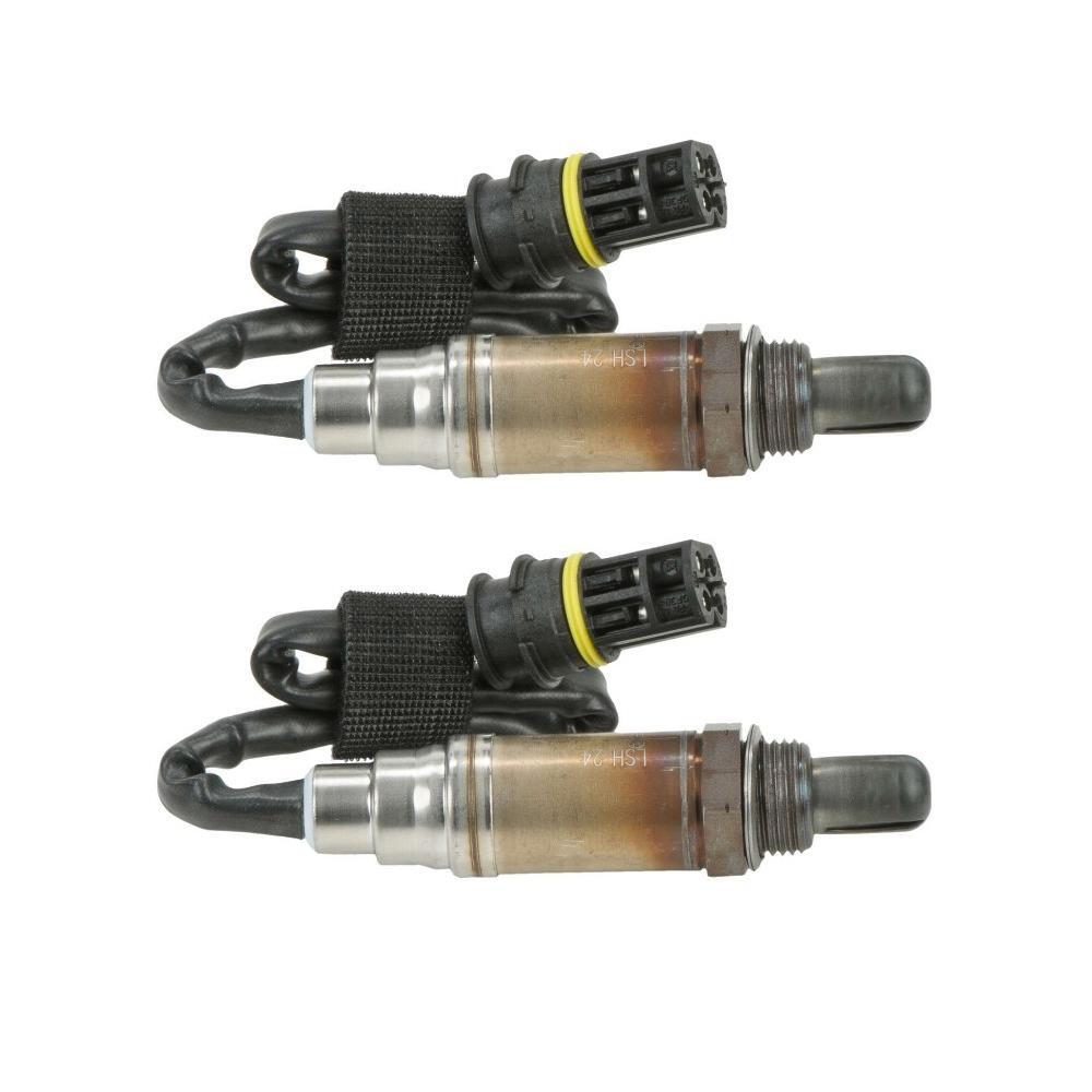 Genuine Bosch w/ OEM Plug E46/M54 2 For BMW O2 Oxygen Sensor Set FRONT ...