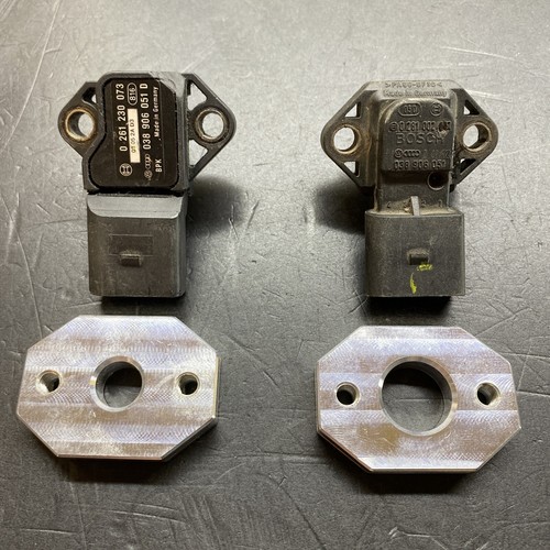 VW Audi Map Sensor Flange Boss 1.8T Intercooler Aluminium Skoda FLAT ...