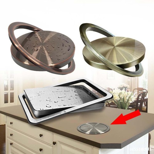 Recessed Garbage ,360° Rotating Flap ,Recessed Counter Top Stainless ...