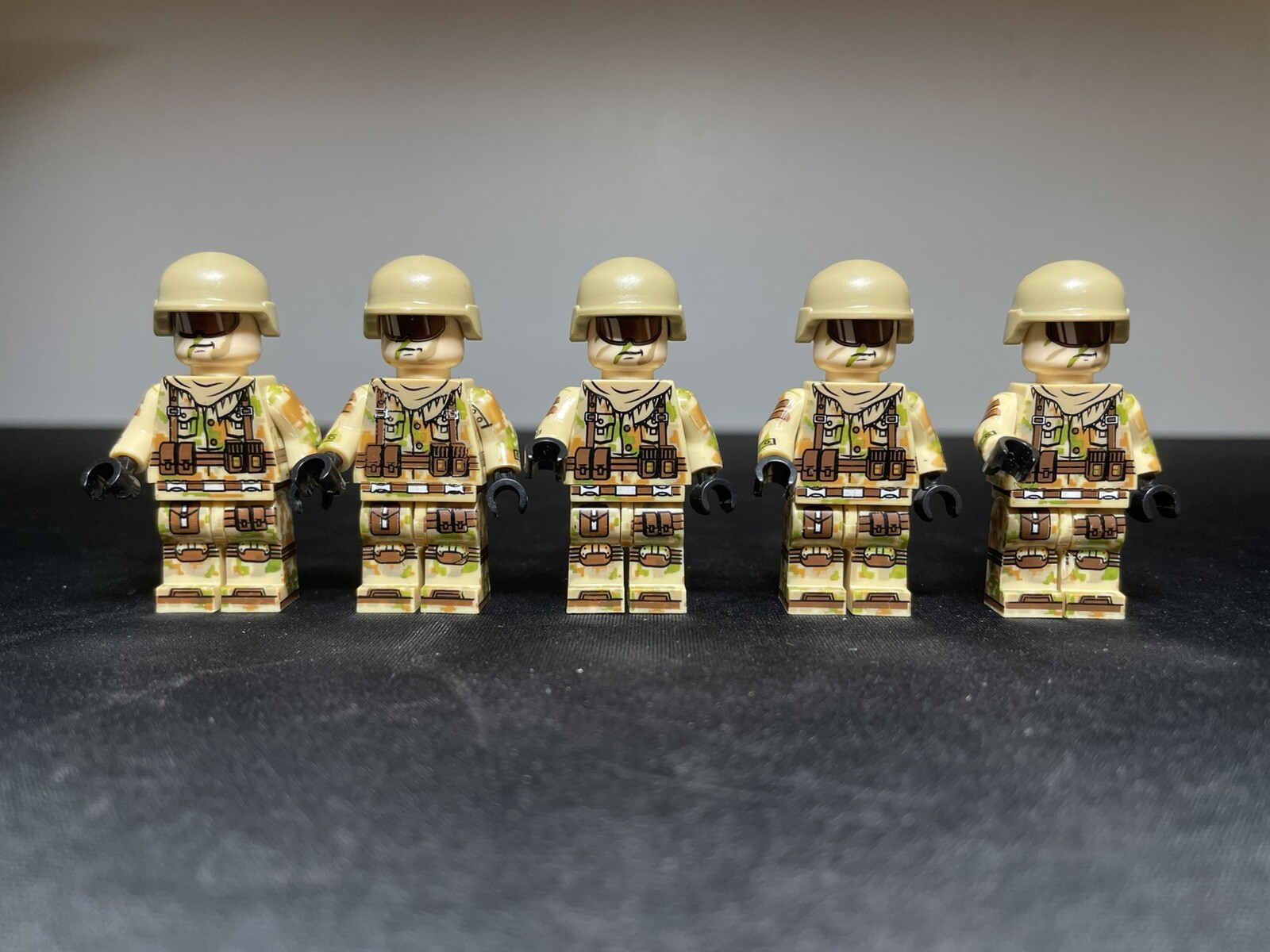Lot Of 5 Brick Desert Warfare US Army Uniformed Soldier Minifigure | eBay