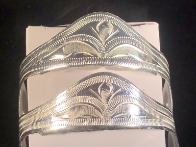 New Western Cowboy Boot Heel Guard Engraved Silver - Pair / Set | eBay
