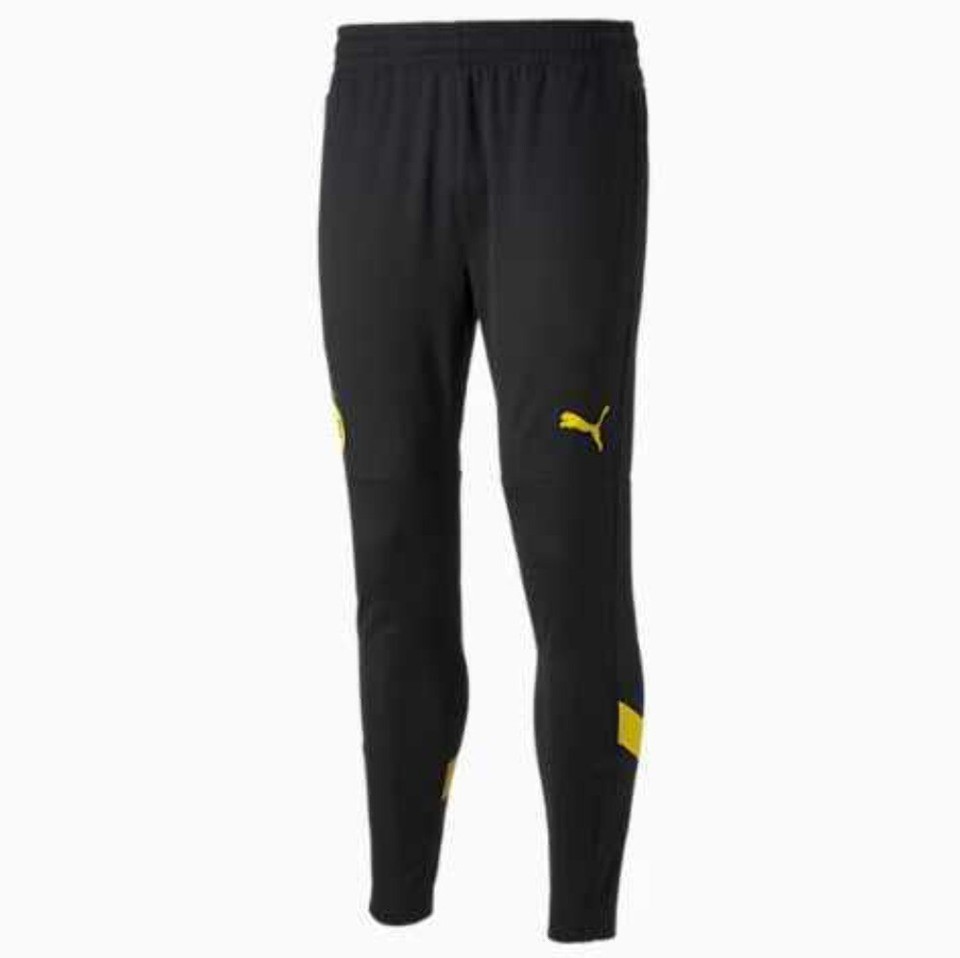 Puma BVB Borussia Dortmund Training Mens Soccer Pants - Black/Cyber ...