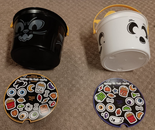 2025 McDONALD'S Happy Meal Halloween Boo Buckets Set of 2- Black Cat ...