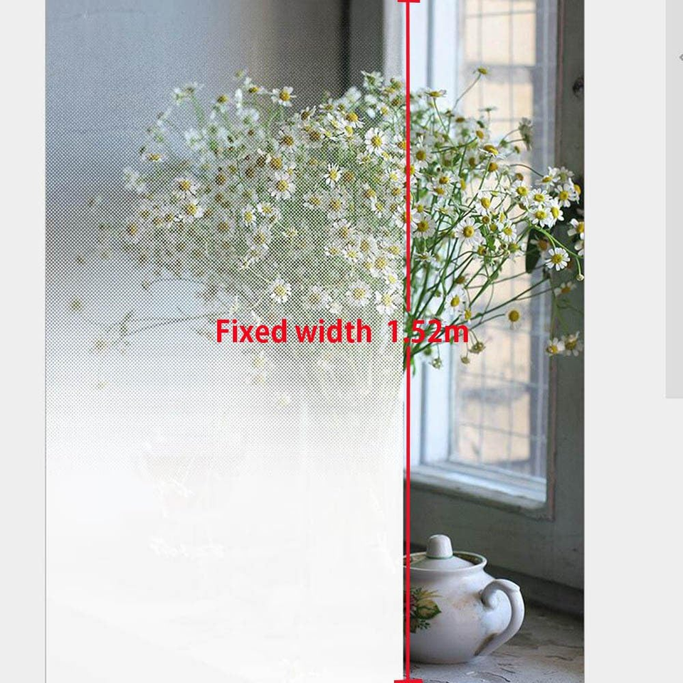 One Way Gradient Window Film - 5ft x 9.8ft Self-Adhesive White Dot Tint ...