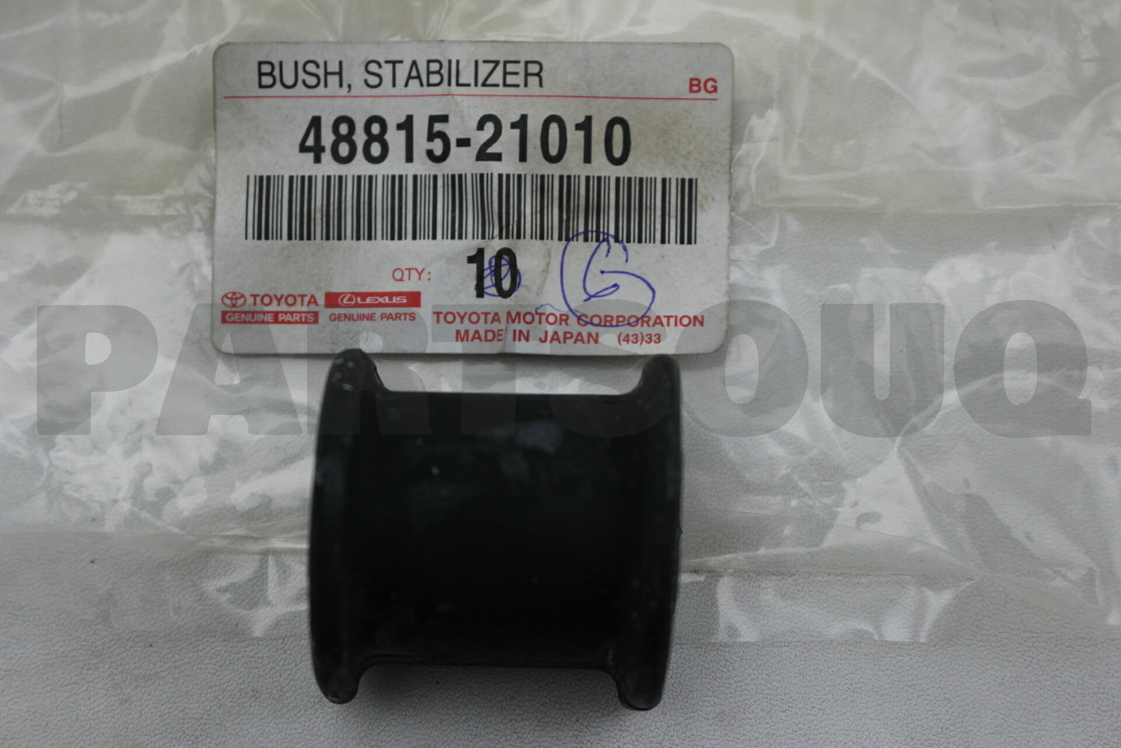 4881521010 Genuine Toyota BUSH, FRONT STABILIZER BAR, NO.1 48815-21010 ...