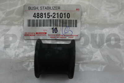 4881521010 Genuine Toyota BUSH, FRONT STABILIZER BAR, NO.1 48815-21010 ...