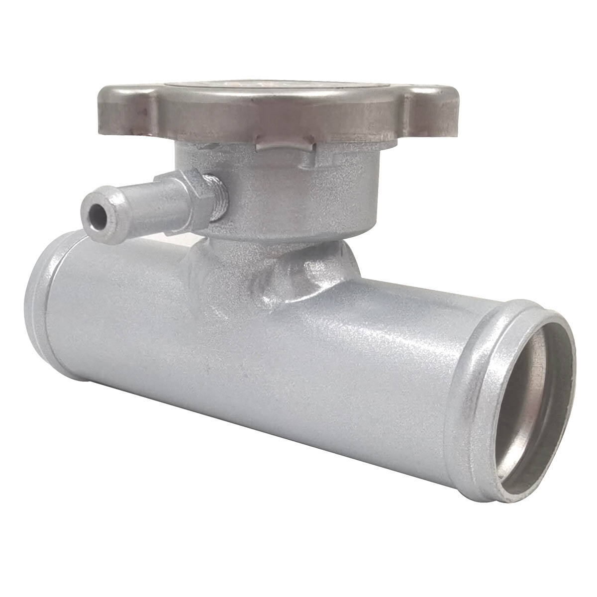 32mm Aluminum In Line Radiator Hose Filler Neck With Cap 1-1/4" 90 ...