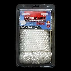 DOCKMATE 53328 ANCHOR LINE 3/8" INCH x 100' FOOT WHITE MARINE BOAT | eBay