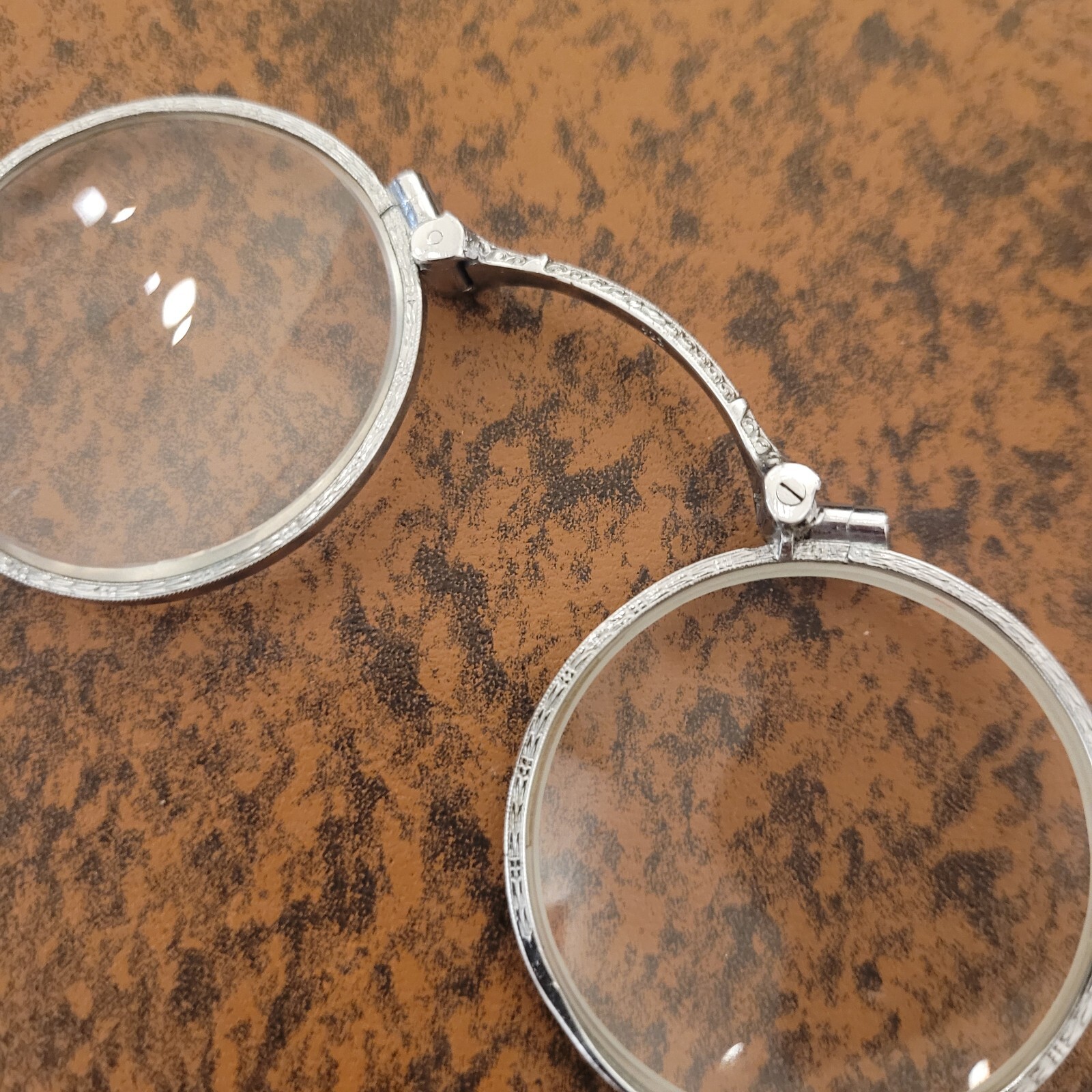 vintage Art Deco 935 silver folding lorgnette spectacles - Lorgnette | eBay