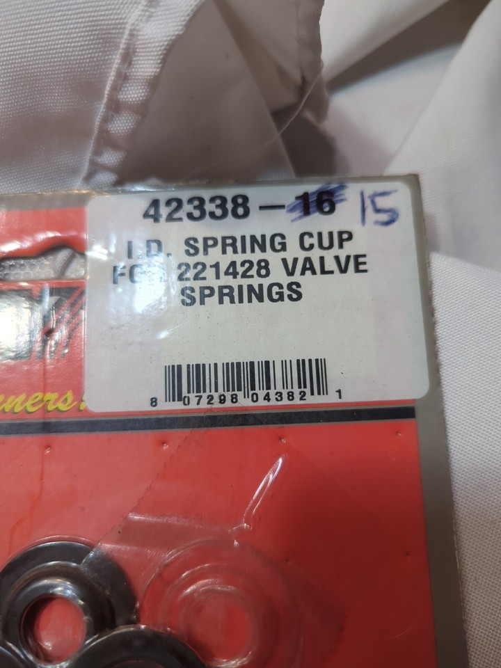 Qty.15 Manley 42338 I.D. Spring Cups For 221428 Valve Springs | eBay