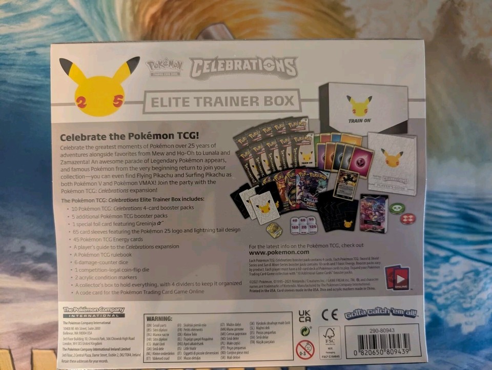 Pokémon 25th Celebration ETB Box Factory Sealed | eBay