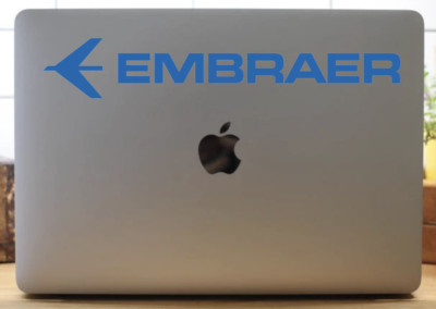 Embraer Aircraft Logo Decal- Airplane Sticker Decal- Pilot Sticker- Jet ...