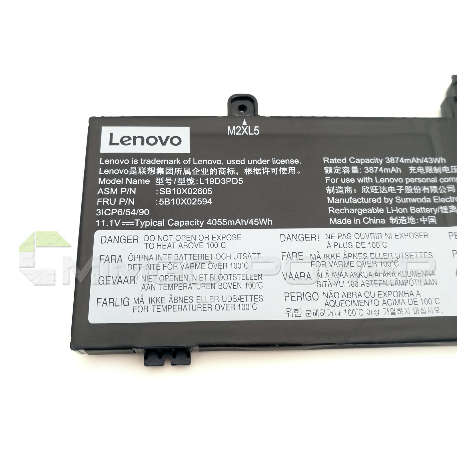 New Genuine L19D3PD5 L19L3PD5 L19M3PD5 Battery for Lenovo ThinkPad E14 ...