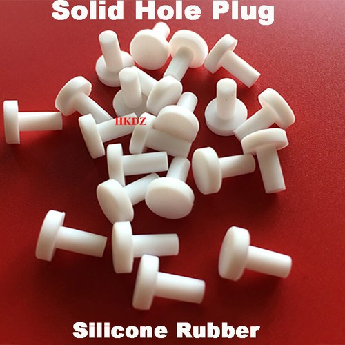 Silicone Rubber White Solid Hole Plug End Cap Seal Stopper Bung Pipe Tube Insert | eBay