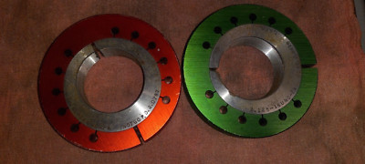 2-1/8" - 18 UNS 2A GO NoGo THREAD RING GAGE Set NO P.D 2.0787 ,GO P.D ...