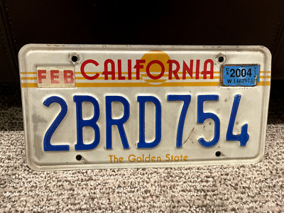 2004 California Sun License Plate | eBay